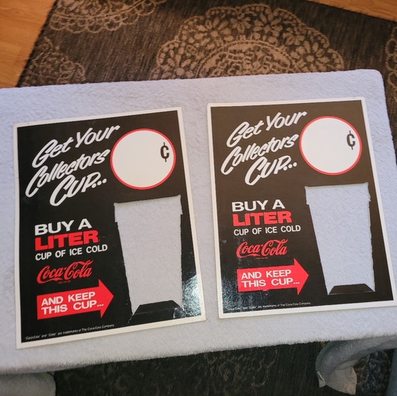Coca Cola | Other | Vintage Cocacola Collectors Cup Cardboard ...